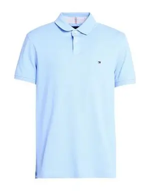 Tommy Hilfiger 1985 Regular Polo Man Polo Shirt Light Blue Size S Cotton, Elastane Light Blue