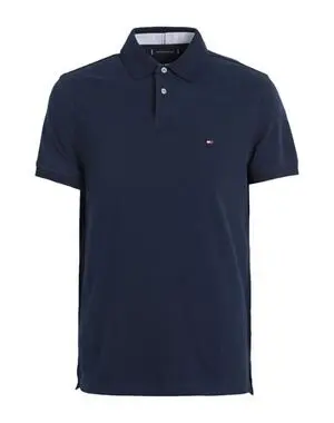 Tommy Hilfiger 1985 Regular Polo Man Polo Shirt Light Blue Size S Cotton, Elastane Navy Blue