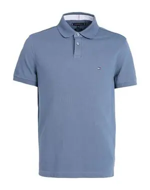 Tommy Hilfiger 1985 Regular Polo Man Polo Shirt Light Blue Size S Cotton, Elastane Pastel Blue