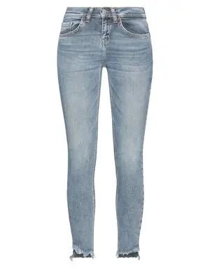 Brian Dales Skinny Jeans With Leather Trims