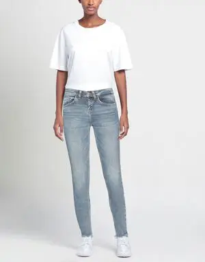 Brian Dales Skinny Jeans With Leather Trims