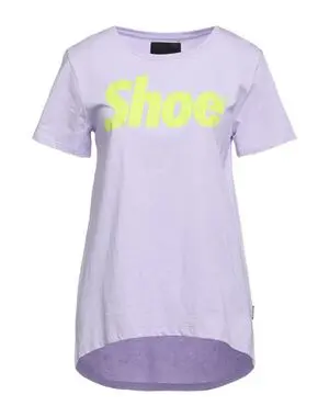 SHOE Logo-Print T-Shirt Purple