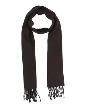 HAMAKI-HO Man Scarf Dark Brown Size - Polyester, Viscose Dark Brown
