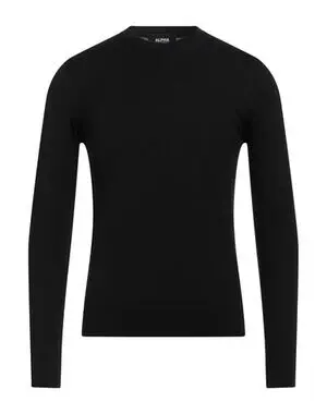 Alpha Studio ALPHA STUDIO Light Brown Merino Wool Sweater Black