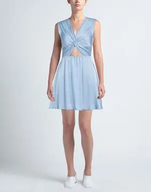 VICOLO Mini Trapeze Dress - Blue