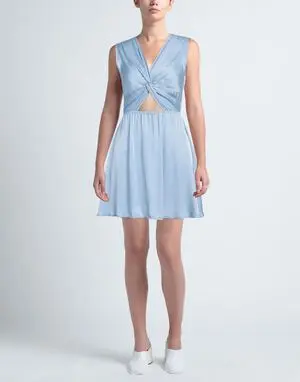 VICOLO Mini Trapeze Dress - Blue