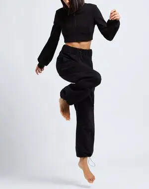8 BY YOOX Organic Cotton Long Sleeve Cropped Hooded Sweatshirt