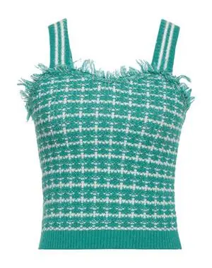 SOALLURE Knitted Corset Top - Green