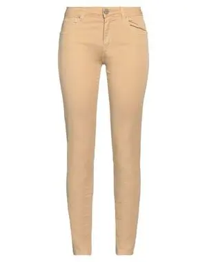 DENNY ROSE Tapered Slim-leg Trousers - Beige