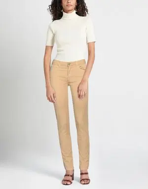 DENNY ROSE Tapered Slim-leg Trousers - Beige