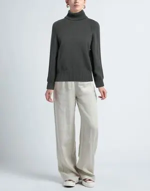 Alpha Studio Turtleneck In Wool And Polypropylene - Grey