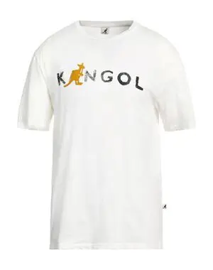 KANGOL T-shirt Size Cotton - Off White