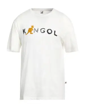 KANGOL T-shirt Size Cotton - Off White