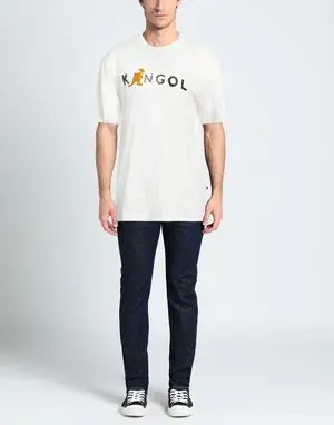 KANGOL T-shirt Size Cotton - Off White