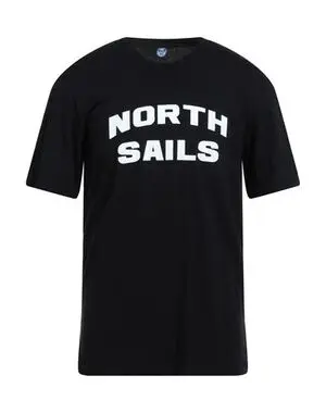 NORTH SAILS Man T-shirt Midnight Blue Size S Cotton Black