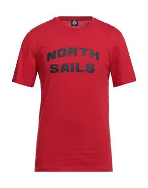 NORTH SAILS Man T-shirt Midnight Blue Size S Cotton Red