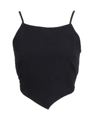 Vero Moda Cotton Crop Top - Black