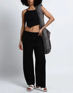 Vero Moda Cotton Crop Top - Black