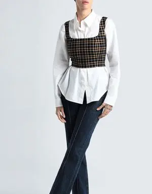 8 BY YOOX Flannel Checked Crop Top