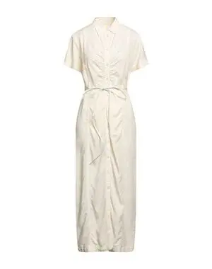 Patrizia Pepe Maxi Lyocell Shirt Dress - White