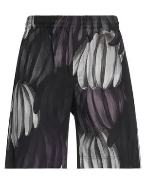 MSGM Cotton Bermuda Shorts With Floral Print
