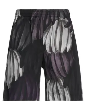 MSGM Cotton Bermuda Shorts With Floral Print