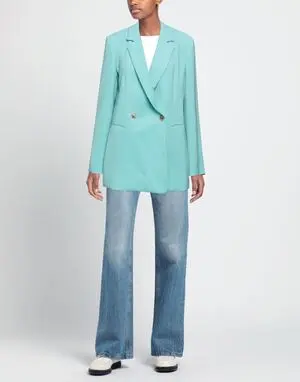 SEMICOUTURE Blazer In Triacetate And Polyester - Blue