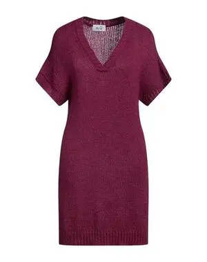 NIU Knitted V-neck Top - Purple