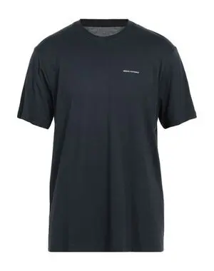 Armani Exchange Man T-shirt Light Grey Size Xs Cotton Navy Blue