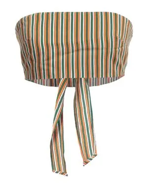 OTTOD'AME Striped Tube Top - Orange