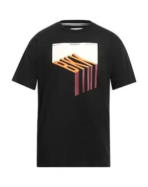 BIKKEMBERGS T-shirt Size Cotton, Elastane - Black