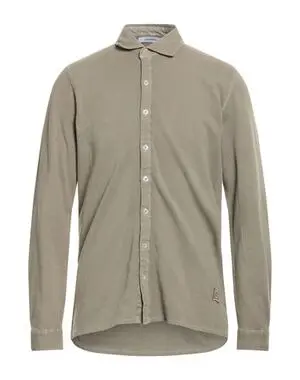GAZZARRINI Man Shirt Beige Size M Cotton Khaki
