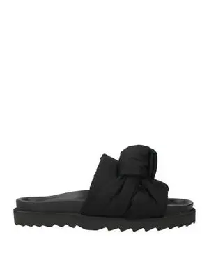Inuikii Linen Slide Sandals - Black