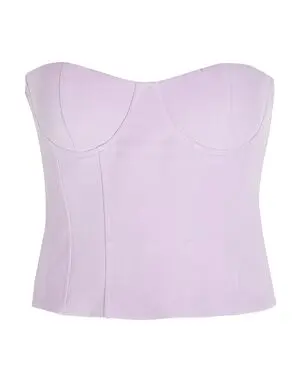 8 BY YOOX Strapless Bustier Corset Top - Lilac