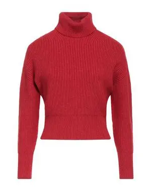 CARACTÈRE Turtleneck Top - Red