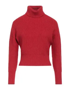 CARACTÈRE Turtleneck Top - Red