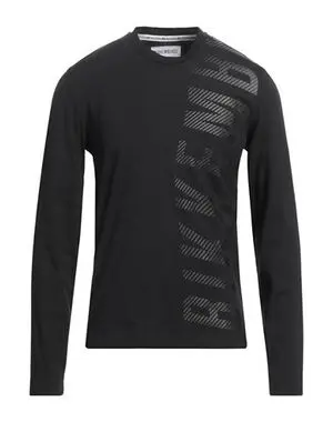 BIKKEMBERGS T-shirt Garnet Size Cotton, Elastane - Black