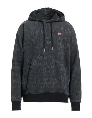 DIESEL® Cotton Blend Hooded Sweatshirt - Grey
