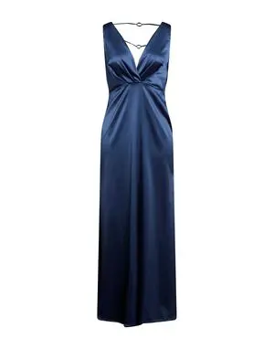 SISTE'S Maxi Slip Dress With Appliqués - Blue