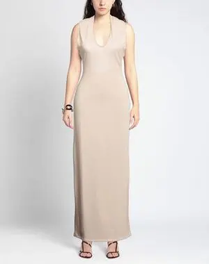 NA-KD Bodycon Maxi Dress - Beige