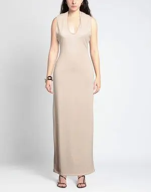 NA-KD Bodycon Maxi Dress - Beige
