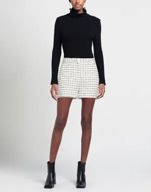 Maje Checked Tweed Shorts