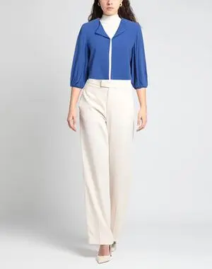 CARACTÈRE Crepe Bolero Jacket - Blue