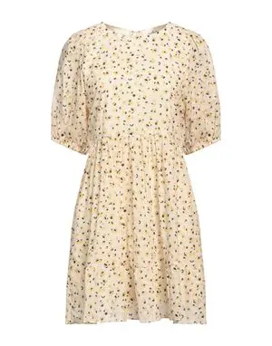 Ba&sh Floral-print Mini Dress - Beige