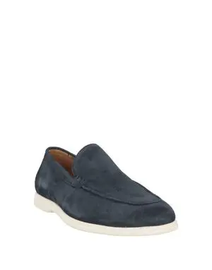 Geox Khaki Soft Leather Loafers - Blue