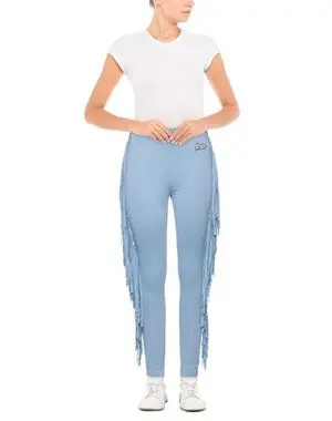Moschino Fringe Trim Pants - Blue