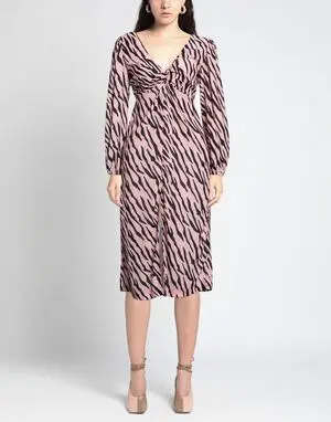 Relish Zebra-print Midi Dress