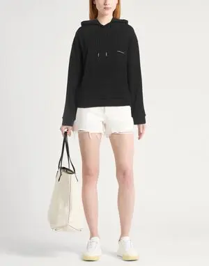 Armani Exchange Cotton And Elastane French Terry Hoodie - Black