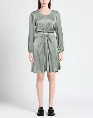 KONTATTO Mini Trapeze Dress - Sage Green