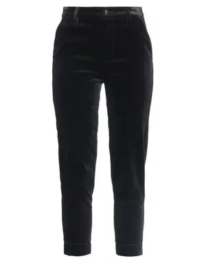 VIRNA DRÒ Cotton Tapered Leg Pants - Black
